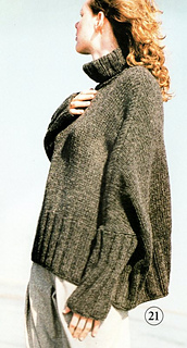 Ravelry: #21 Anthracite Poncho pattern by Rebecca Design Team