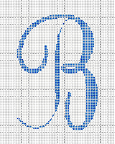 Ravelry: Monogram B Blanket pattern by Karin Whit
