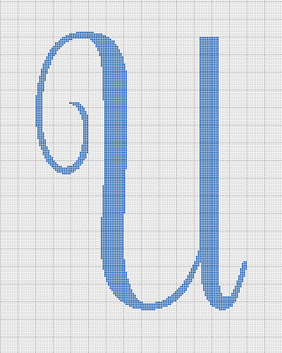 Ravelry: Monogram U Blanket pattern by Karin Whit