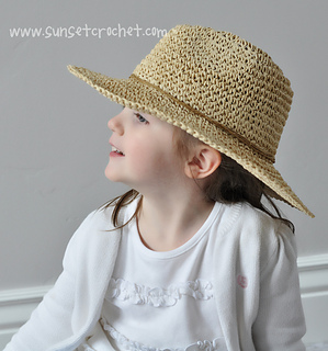 Ravelry: Wide Brimmed Straw Hat pattern by Bonnie Potter