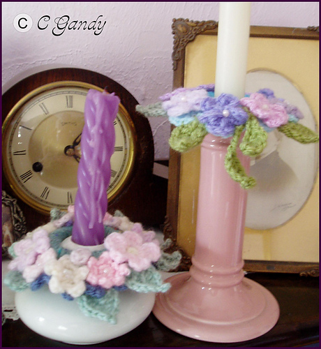 Ravelry: Floral Candle Ring pattern by Carol-Ann Gandy