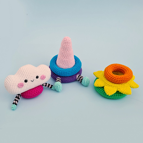 Ravelry: Cloud Stacking Toy pattern by Jennifer Santos
