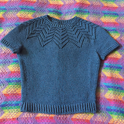 Ravelry: Starburst Lace Yoke Sweater pattern by Elaine Phillips
