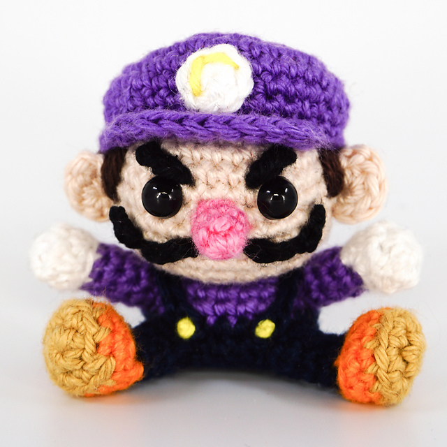 Ravelry: Mini Waluigi Amigurumi pattern by Jonas Matthies