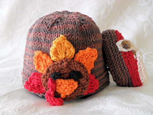 Ravelry: Knitted Turkey Baby Hat for Thanksgiving pattern by Susan Gardner