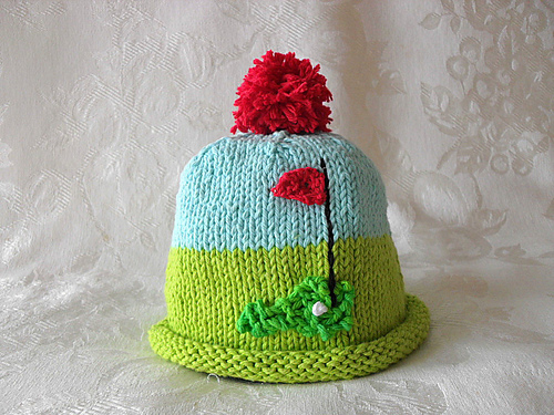 Ravelry: Golf Baby Hat pattern by Susan Gardner
