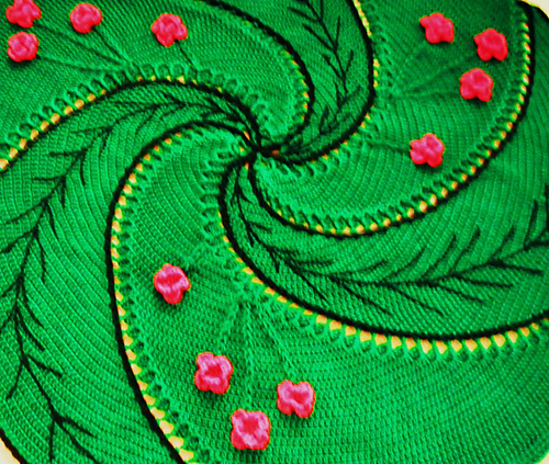 Ravelry: Leaf Swirl Pinwheel pattern by Susan Kerin