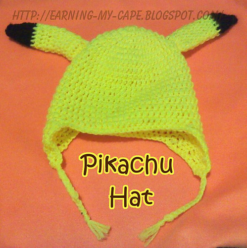 Ravelry: Pikachu Hat and Tail pattern by Susie Oui Crochet