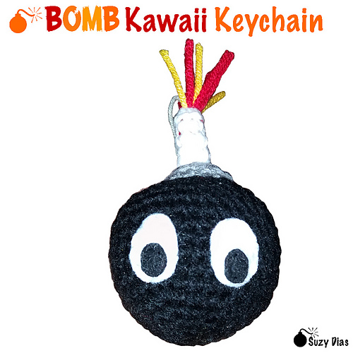 Ravelry: BOMB Kawaii Keychain pattern by Suzy Dias