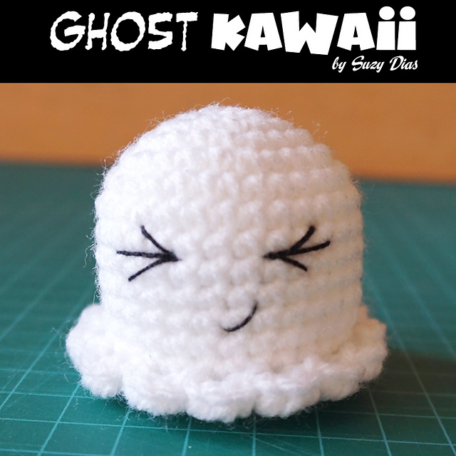 Ravelry: Ghost Cute Kawaii Key Chain pattern by Suzy Dias