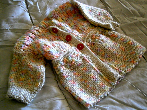 Ravelry: Fruit Loop Baby Jacket pattern by Rose Powell