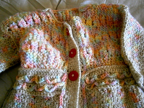 Ravelry: Fruit Loop Baby Jacket pattern by Rose Powell