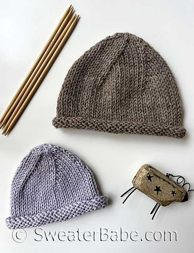 Ravelry: #375 Easy Knit Hat pattern by SweaterBabe