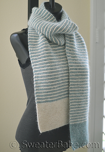 Ravelry: Worsted-Weight Striped Scarf pattern by SweaterBabe