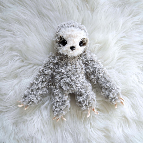 Ravelry: Faux Fur Sloth Snuggler pattern by Sweet Softies
