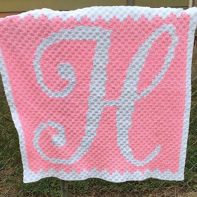 Ravelry: Letter H Baby Blanket pattern by Kim Latshaw