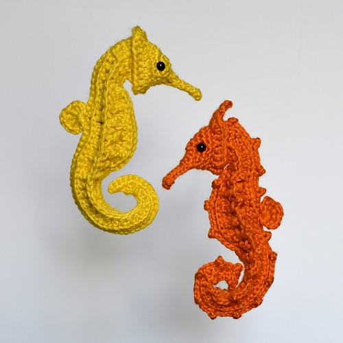 Ravelry: TFiner's Spiny Orange Seahorse