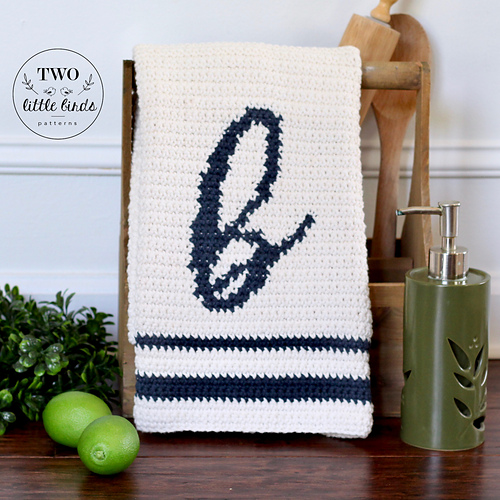 Ravelry: The {Abigail} Monogram Towel pattern by Emily Anne