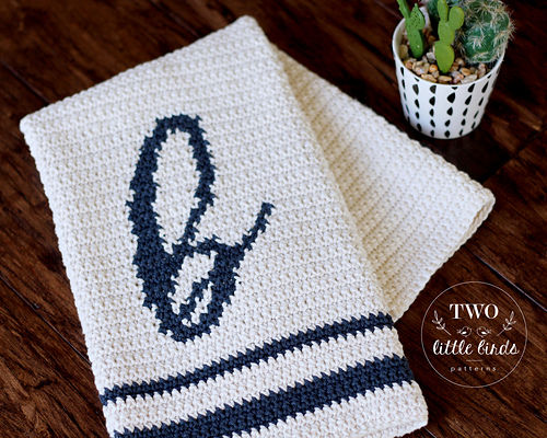 Ravelry: The {Abigail} Monogram Towel pattern by Emily Anne