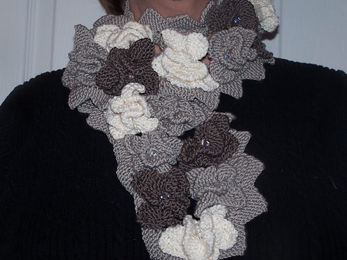 Ravelry: #02 Flower Scarf pattern by Nicky Epstein