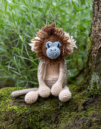Ravelry: Gordon the Golden Snub-Nosed Monkey pattern by TOFT UK