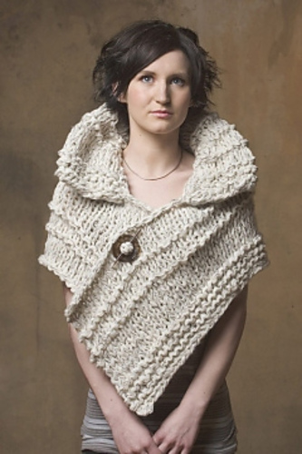Ravelry: High Collar Cape pattern by Teva Durham