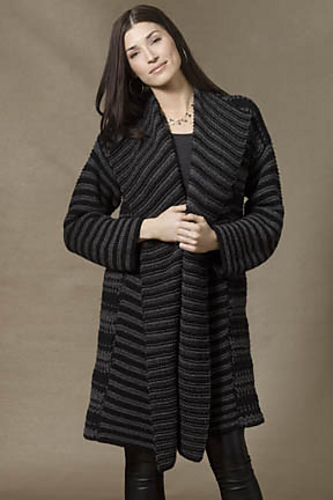 Ravelry: Knit & Crochet Striped Coat pattern by FDC Design Studio
