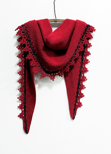 Ravelry: Black Raspberry Shawl, Shawlette, Scarf pattern by Darleen Hopkins
