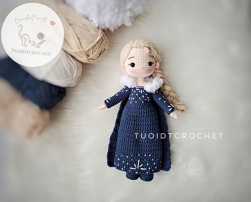 Ravelry: Elsa (Frozen) doll pattern by Tuoi Duong Thi
