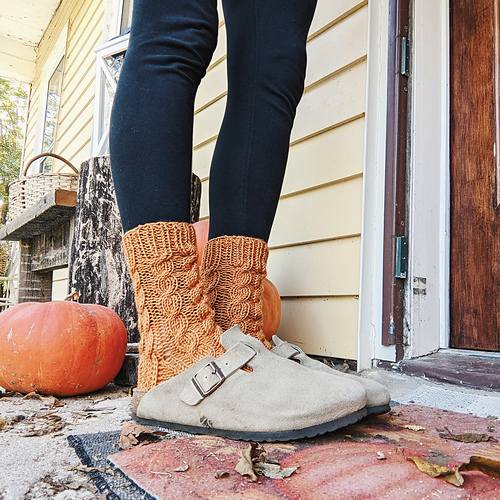Ravelry: Pumpkin Patch Cabin Socks pattern by Dayna Dyer