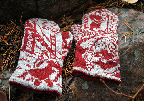 Ravelry: Vertigo (Halloween Mystery Mittens 2020) pattern by Susanna Winter