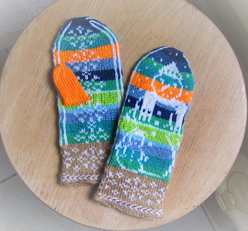 Ravelry: Snowman Mittens pattern by Erica Mount