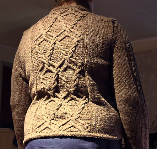 Ravelry: Lattice Back Jacket pattern by Linda Marveng