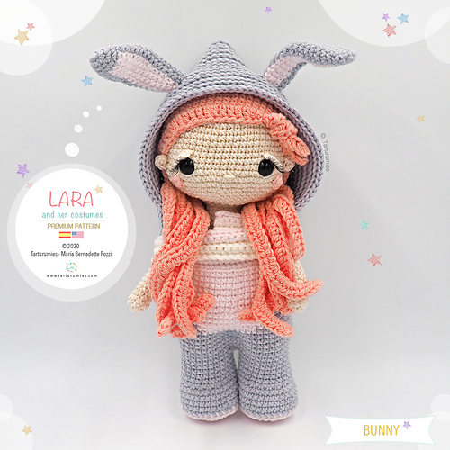 Ravelry: Amigurumi Lara Doll: Bunny Unicorn Dinosaur pattern by Tarturumies