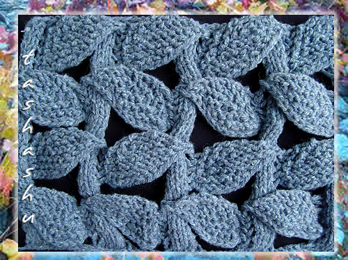 Ravelry: Scarf Braided with leaves pattern by Svetlana Gordon