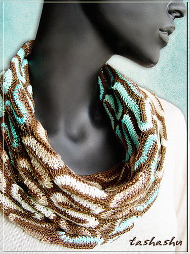 Ravelry: Knitted Scarf “PAMIR” pattern by Svetlana Gordon