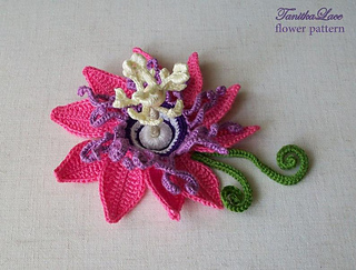 Ravelry: Tashatan740's Pattern Passion Flower 3d Crochet Photo Tutorial ...