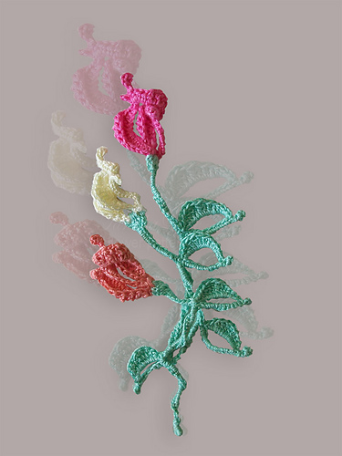 Ravelry: Rosebud Flower Applique pattern by Shvartsman Tetyana