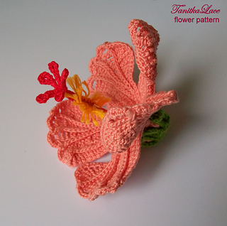 Ravelry: Tashatan740's Pattern Hibiscus Crochet Flower How to make flower