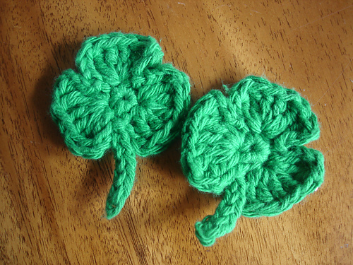 Ravelry: One Piece Crochet Shamrock pattern by Jan Baxter