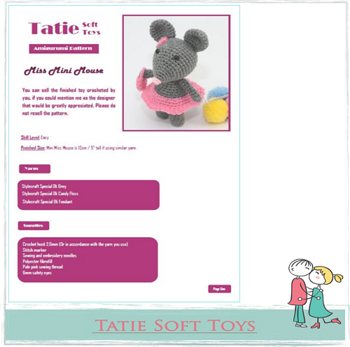 Ravelry: Mini Mouse Amigurumi pattern by Tatie