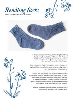 Ravelry: Rendling Socks pattern by Taylor MacPherson