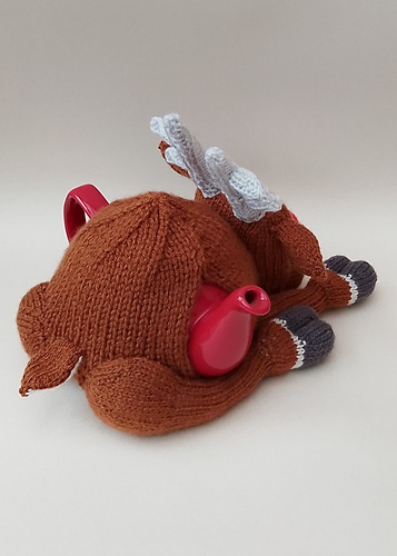 Ravelry: Knackered Reindeer Tea Cosy pattern by Susan Cowper
