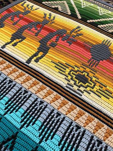Ravelry: Kokopelli Blanket pattern by Teri Stoppiello