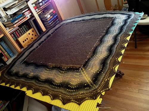 Ravelry: TeriB's HANSEL - Shetland Trader Hap Shawl