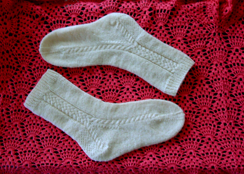 Ravelry: Aran Braid Socks for Teri pattern by Kathleen Hubbard