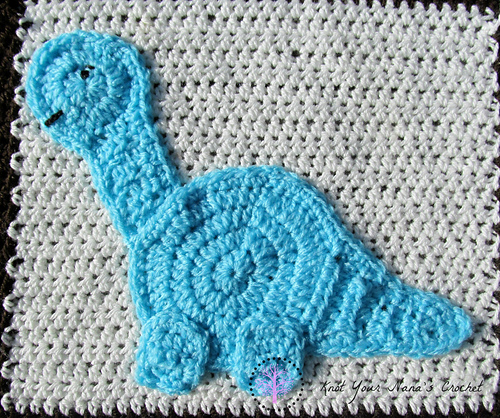 Ravelry: Brontosaurus Applique pattern by Teri Heathcote