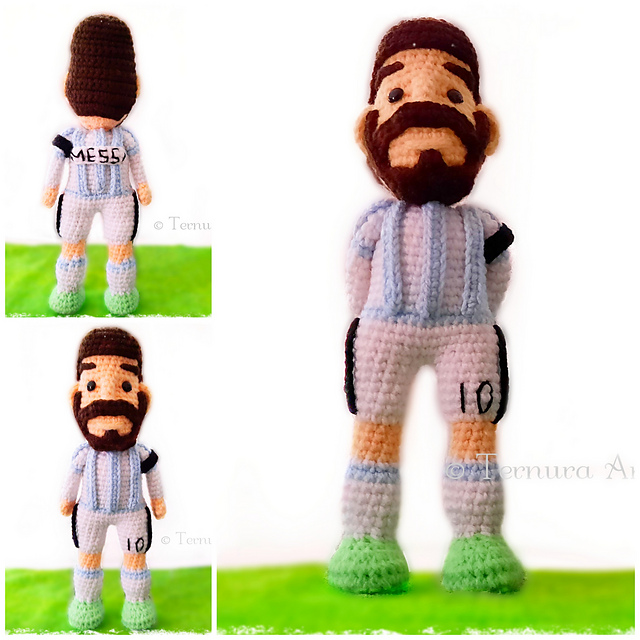 Ravelry: football player Messi pattern by ternura amigurumi