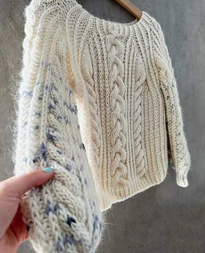 Ravelry: Cables And Brioche Sweater pattern by Melanie Reinert