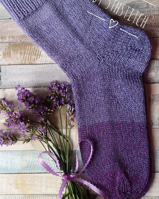 Ravelry: The5thStitch's Lavender socks